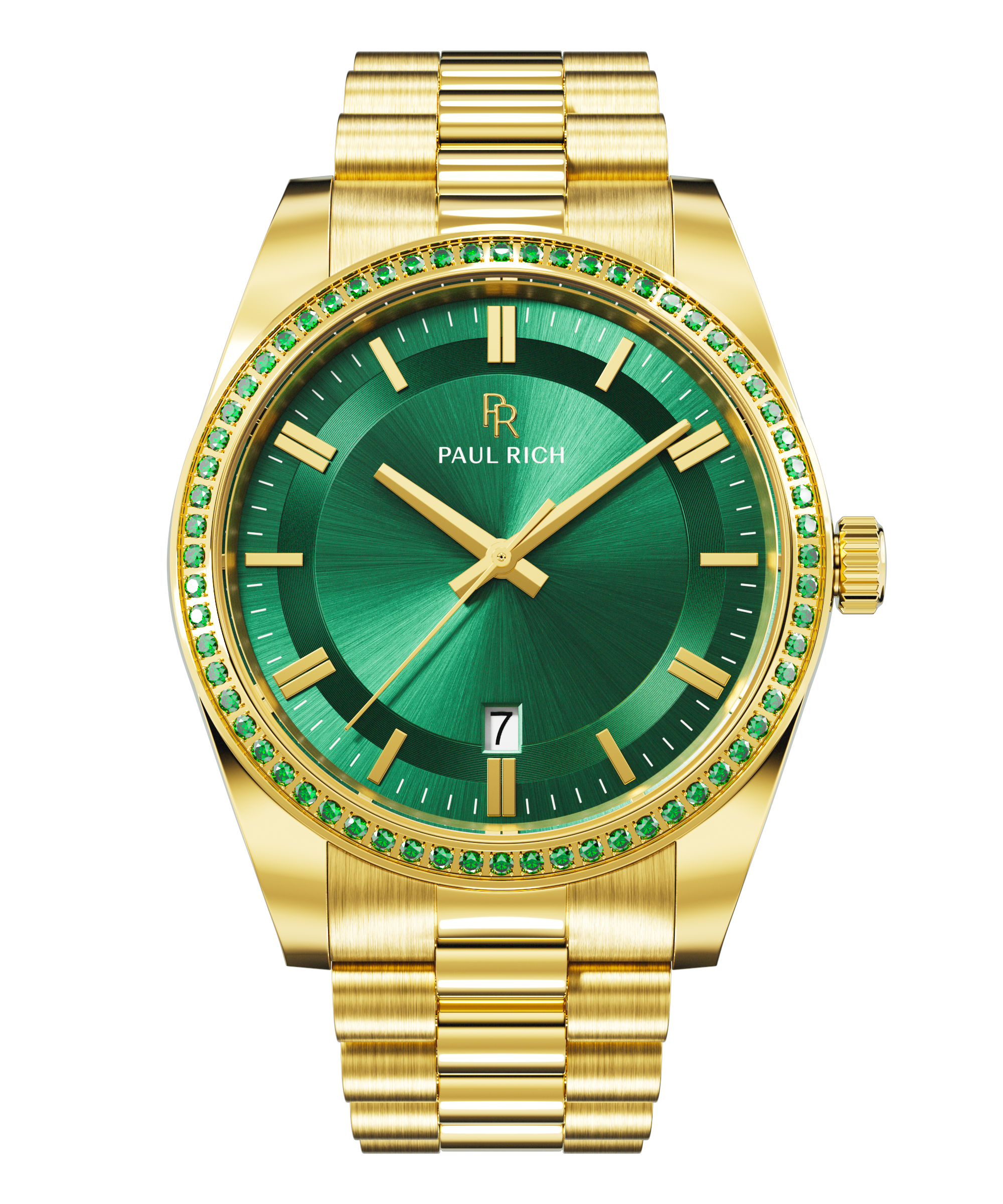 Legacy Gold Green - Emerald | Quartz Watch | Paul Rich