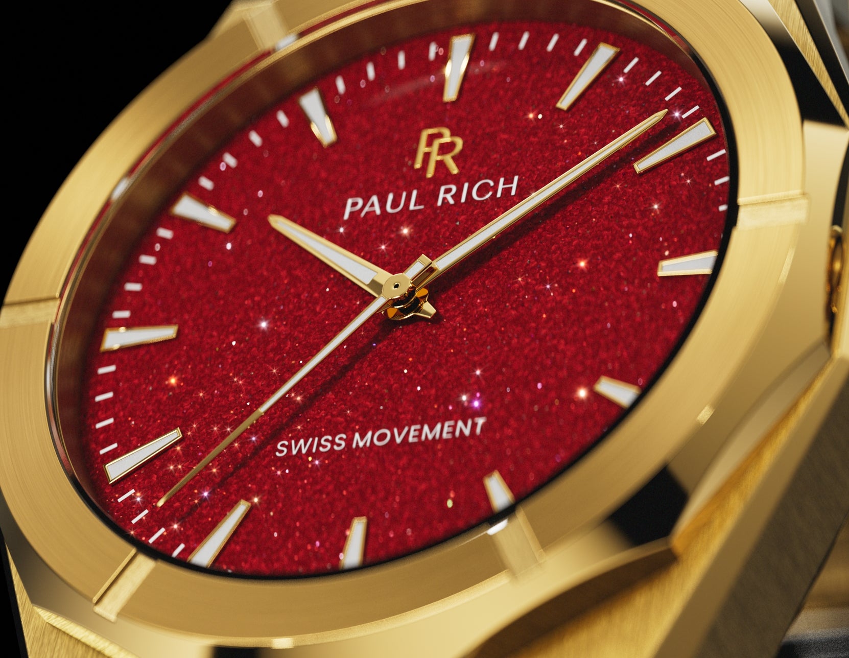 Star Dust II Gold Red | Quartz Watch | Paul Rich