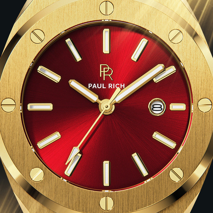 Sultan's Ruby - Gold and Red Men's Watch