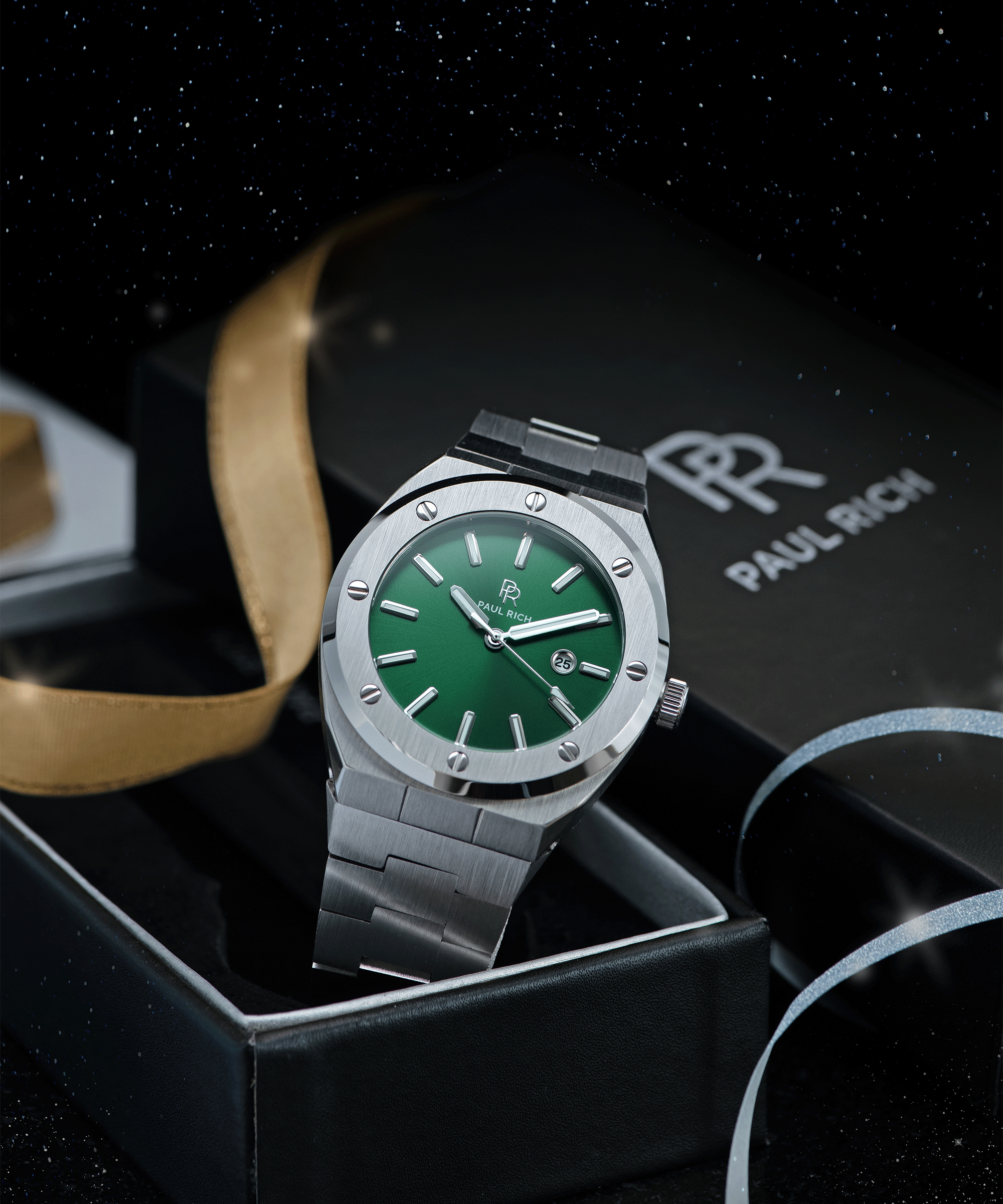Emperor's Emerald - Silver and Green Men's Watch
