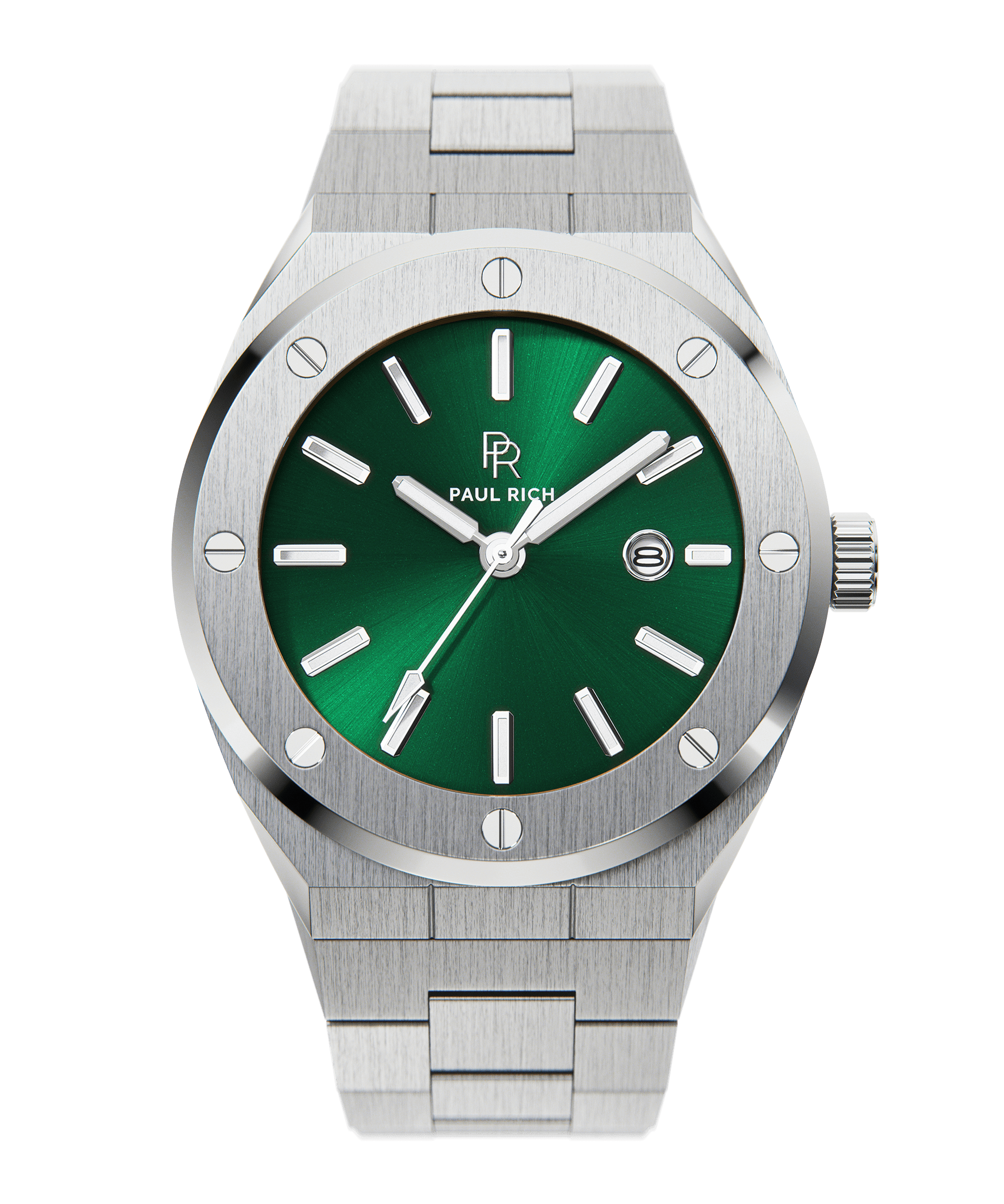 Emperor's Emerald - Silver and Green Men's Watch